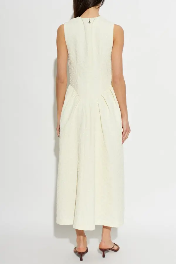 ROTATE BY BIRGER CHRISTENSEN Floral Motif Midi Dress