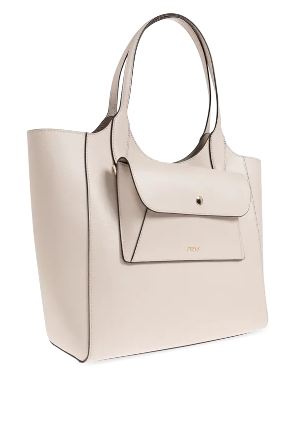 Furla Lea Medium Shopper Bag - Cream
