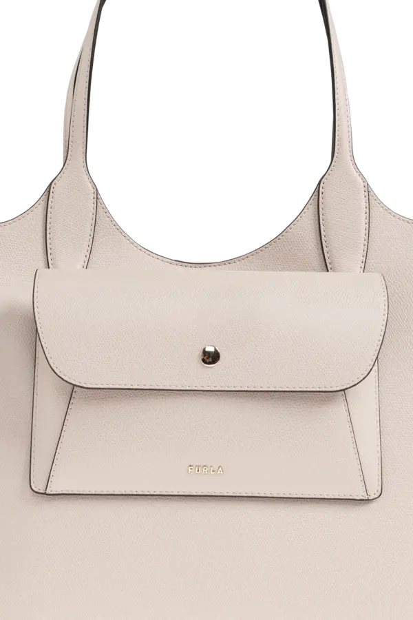 Furla Lea Medium Shopper Bag - Cream