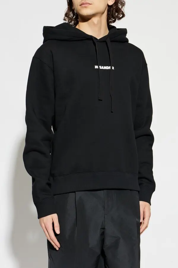 JIL SANDER Oversized Hoodie - Black