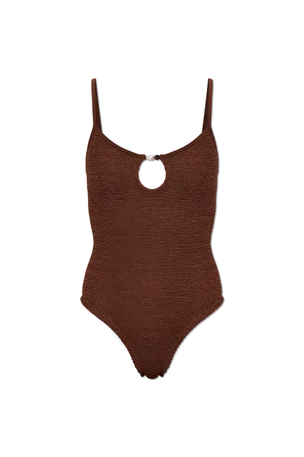 Hunza G Mia One-piece Swimsuit - Brown