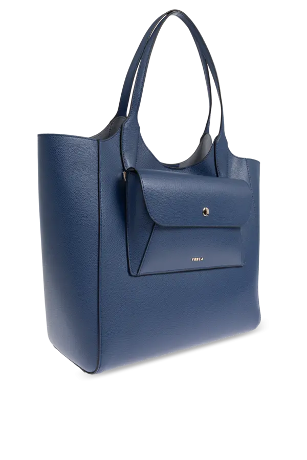 Furla Lea Medium Shopper Bag - Navy Blue