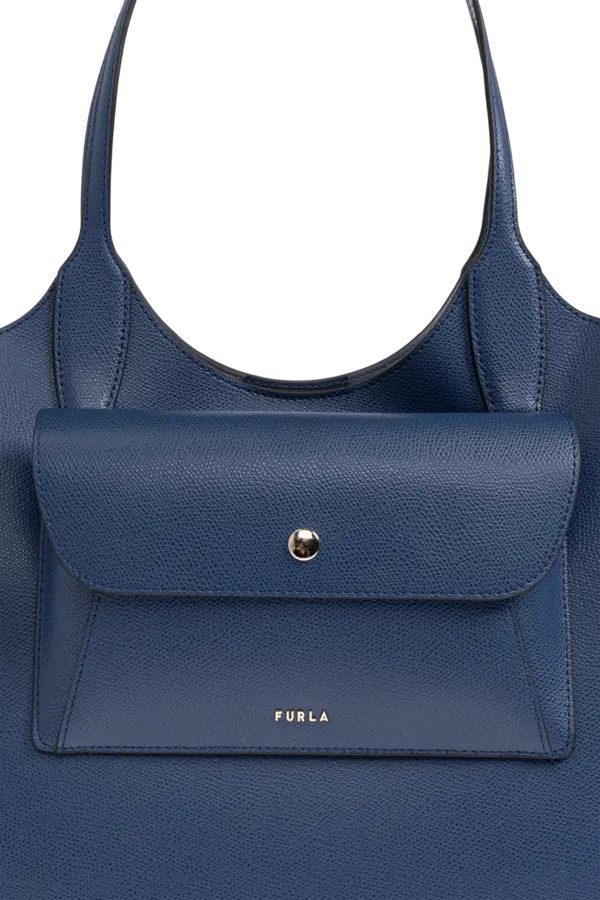 Furla Lea Medium Shopper Bag - Navy Blue