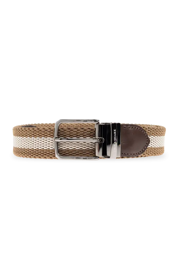 Paul & Shark Braided Logo Belt - Brown