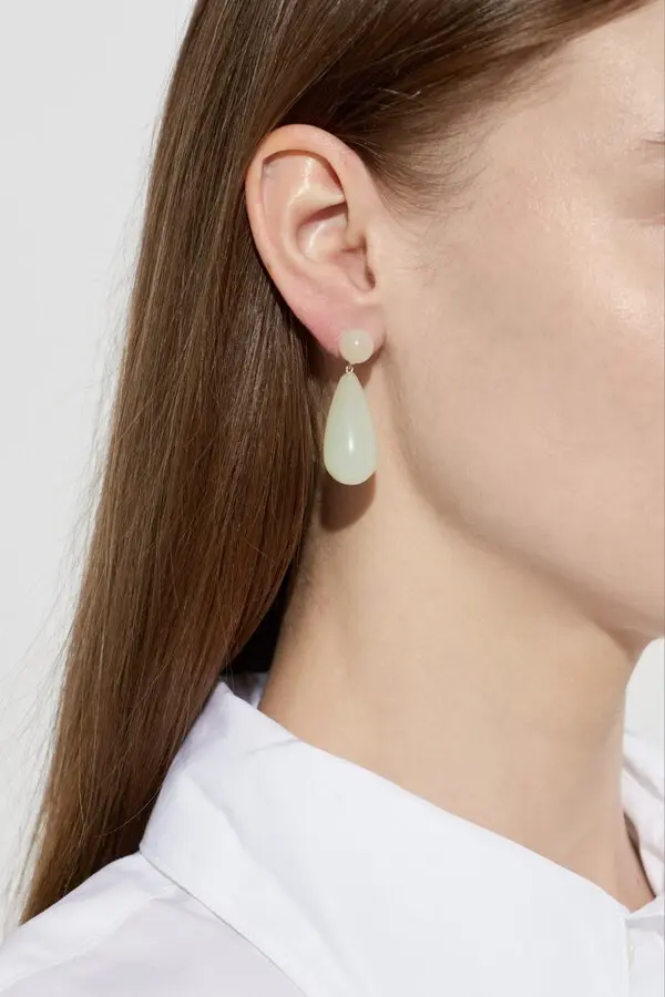 Lié Studio Lola’ Stone Drop Earrings - Green
