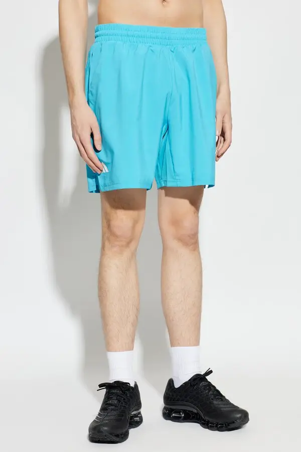 Adidas Logo-printed Shorts - Blue