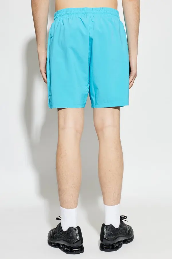Adidas Logo-printed Shorts - Blue
