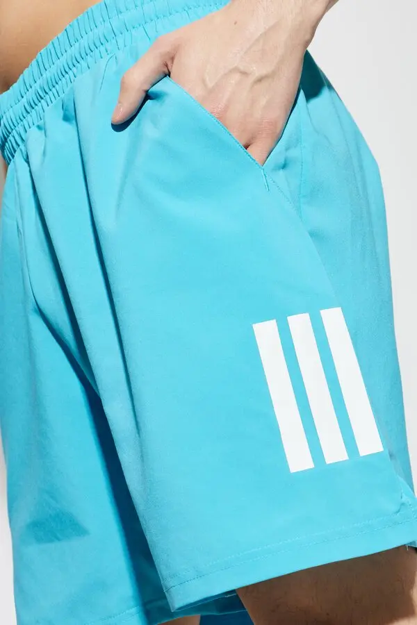 Adidas Logo-printed Shorts - Blue