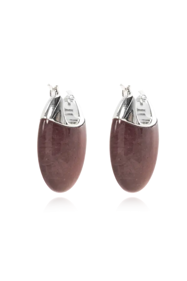 Lié Studio Erin’ Semi-precious Stone Earrings - Silver