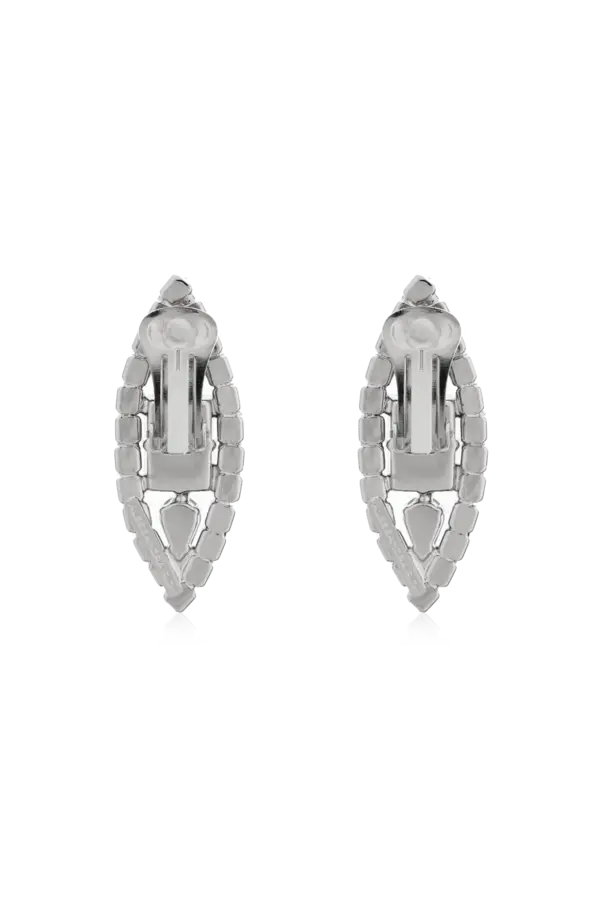 Alessandra Rich Crystal Clip-on Earrings