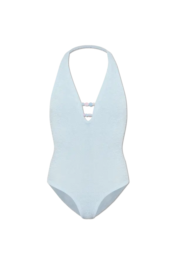 Hunza G Adriana One-piece Swimsuit - Light Blue