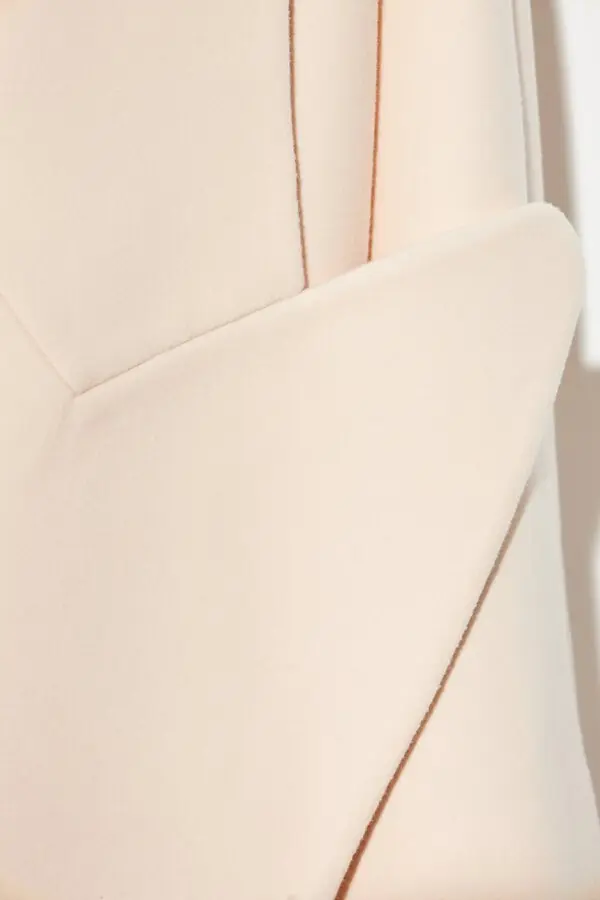 Balmain Long Coat With Vent - Pink