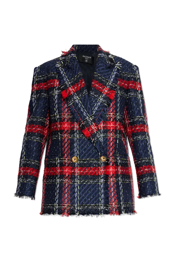 Balmain Tweed Blazer With Lurex Thread - Multicolour