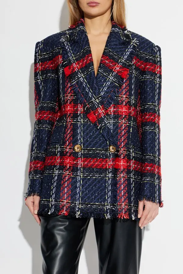 Balmain Tweed Blazer With Lurex Thread - Multicolour
