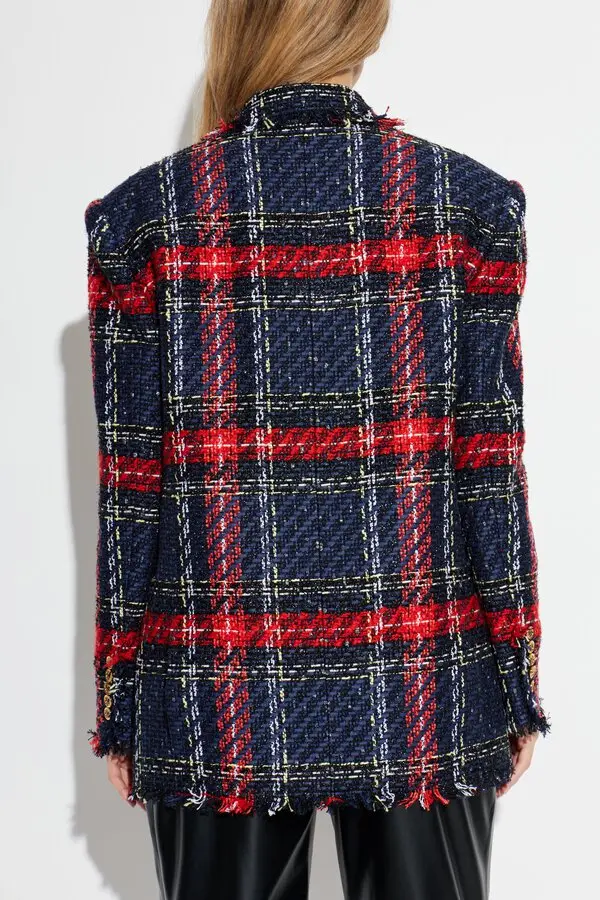 Balmain Tweed Blazer With Lurex Thread - Multicolour
