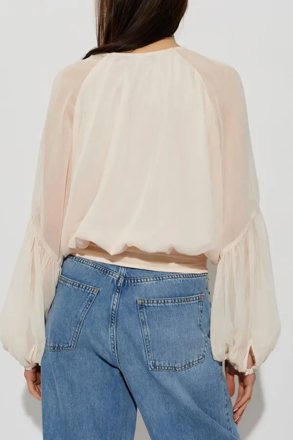 ROTATE BY BIRGER CHRISTENSEN V-neck Blouse