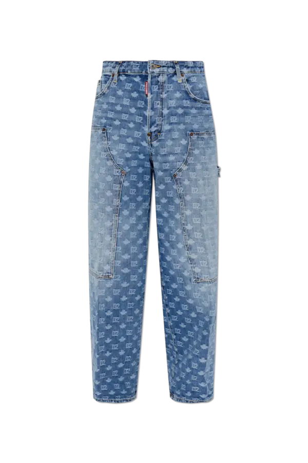 Dsquared2 Jeans With Monogram - Blue