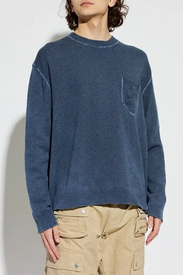 Dsquared2 Pocket Knit Sweater - Navy Blue