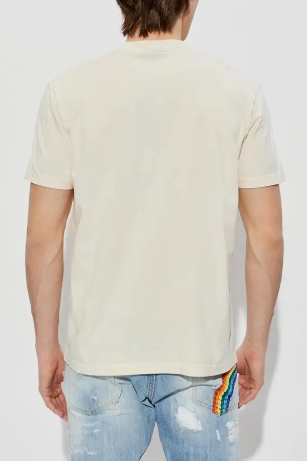 Dsquared2 T-shirt With Logo - Cream