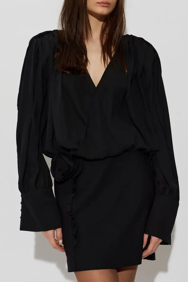 ROTATE BY BIRGER CHRISTENSEN Top With Detachable Shoulder Pads