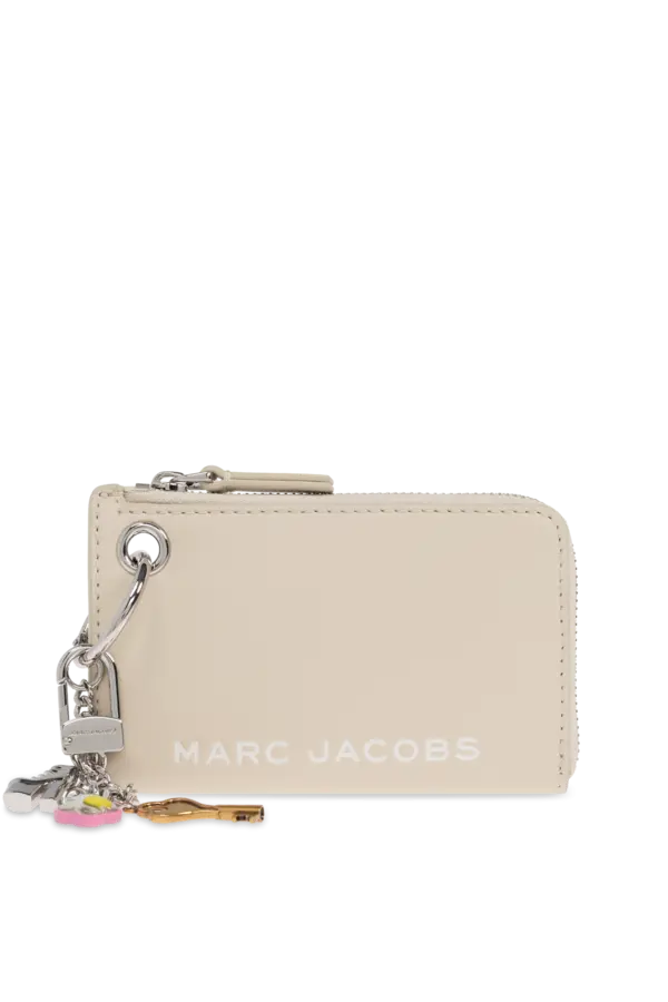 Marc Jacobs Leather Case With Keychain - Cream