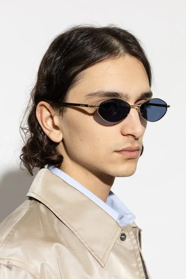 Jacquemus Oval Frame Sunglasses - Black