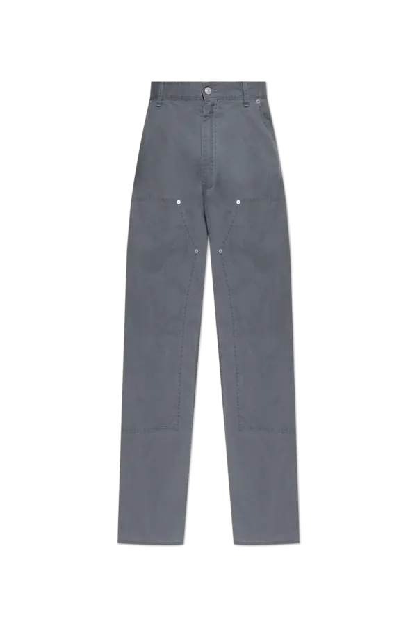 MAISON MARGIELA Cotton Trousers - Grey
