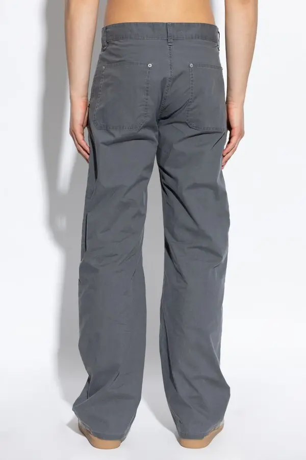 MAISON MARGIELA Cotton Trousers - Grey