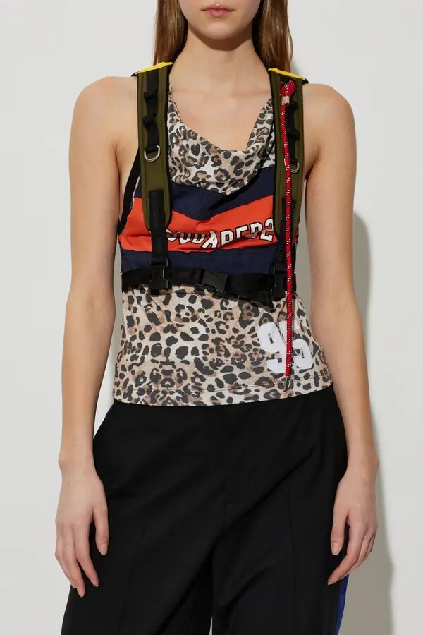 Dsquared2 Sleeveless Top With Appliqués