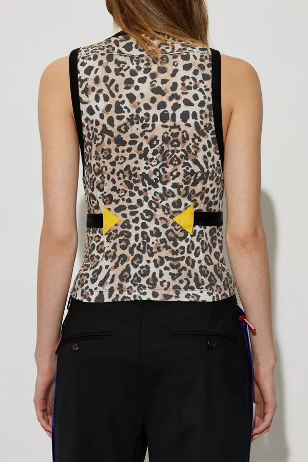 Dsquared2 Sleeveless Top With Appliqués