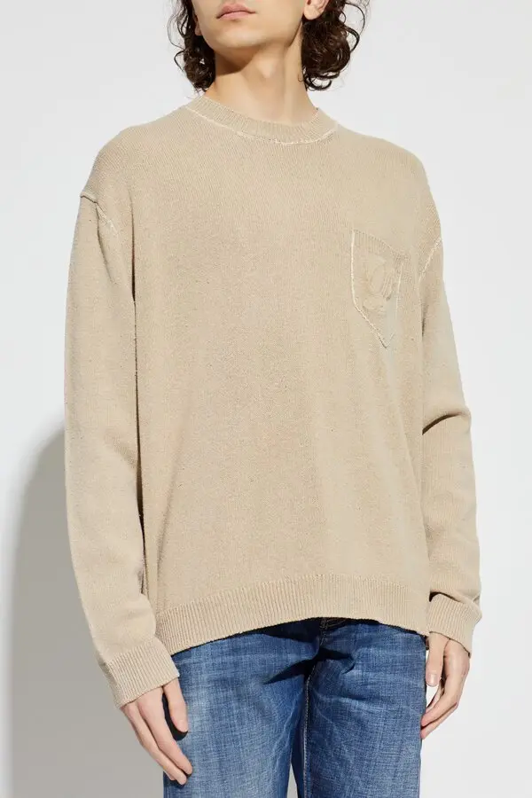 Dsquared2 Sweater With Pocket - Beige