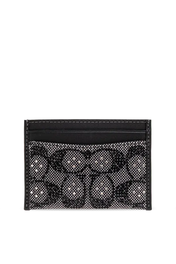 COACH Card Holder With Monogram - Grey