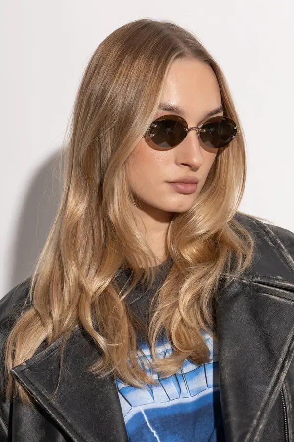 Linda Farrow Oval Sunglasses