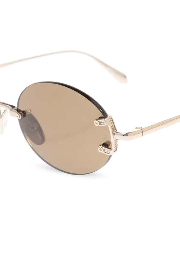 Linda Farrow Oval Sunglasses