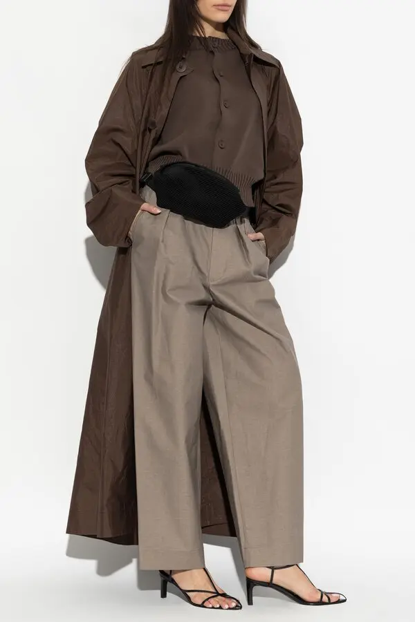 Issey Miyake Wide-leg Trousers - Brown