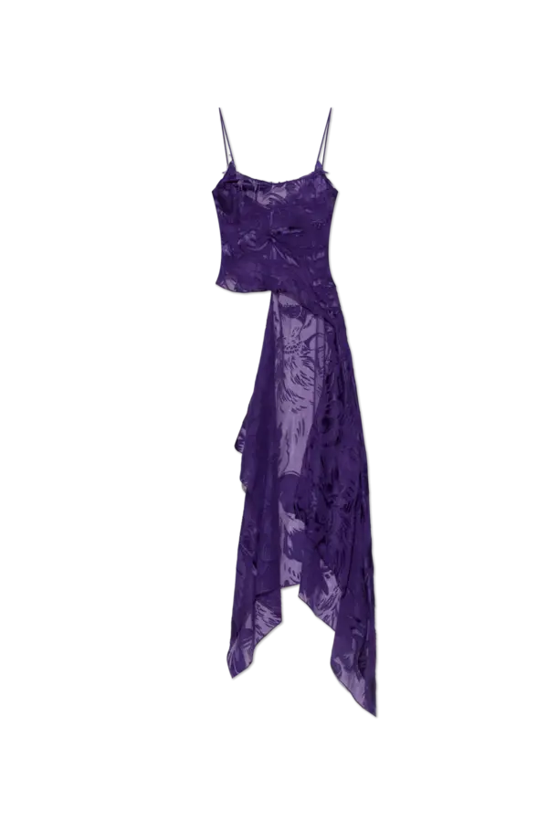 Dsquared2 Transparent Dress With Decorative Pattern