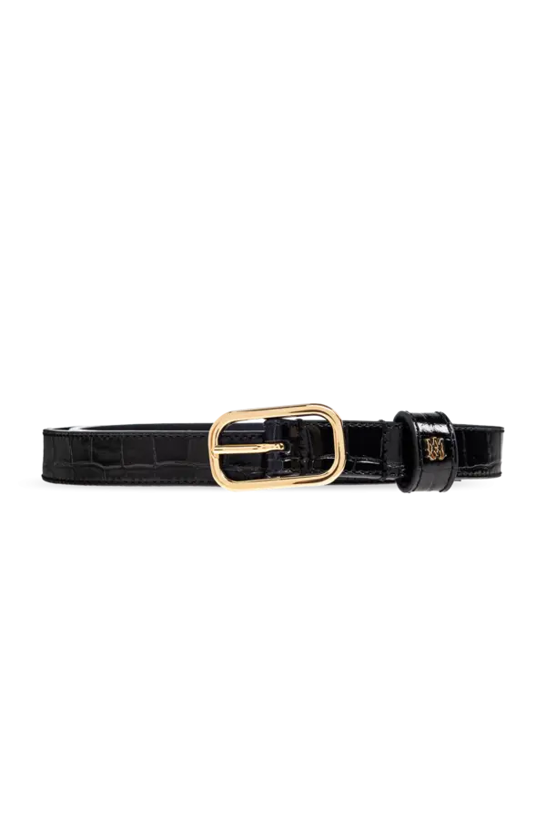 Amiri Leather Belt - Black