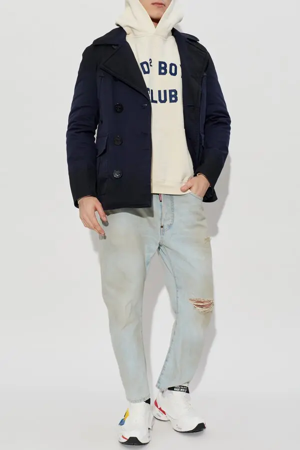 Dsquared2 Sweatshirt With Patch - Cream