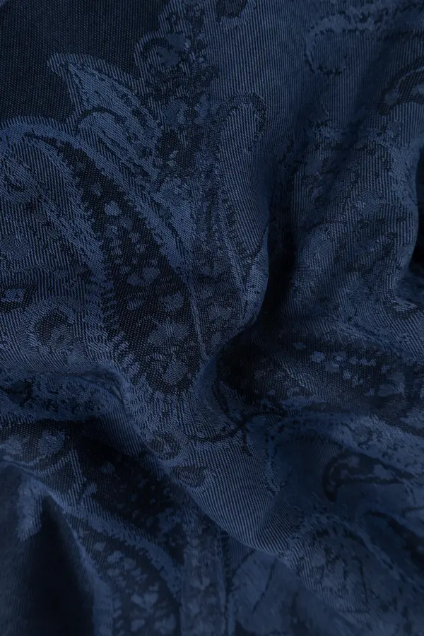 Etro Patterned Scarf - Navy Blue
