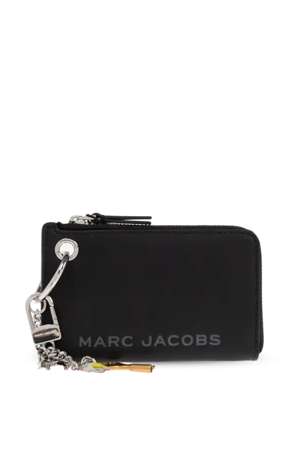 Marc Jacobs Leather Case With Keychain - Black