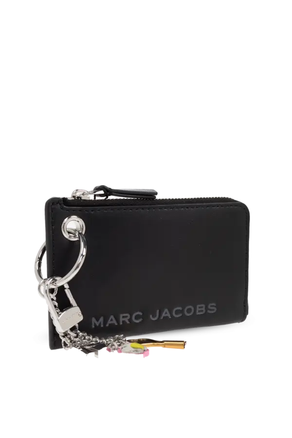 Marc Jacobs Leather Case With Keychain - Black