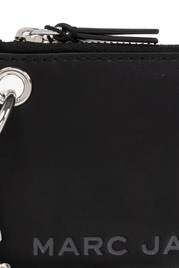 Marc Jacobs Leather Case With Keychain - Black