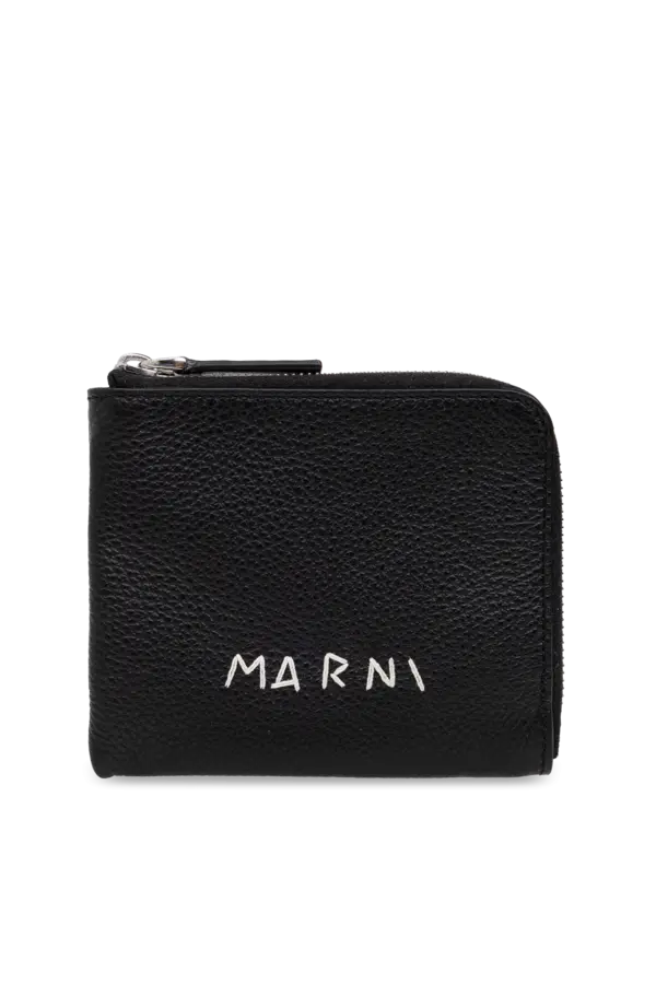 Marni Wallet With Logo - Black
