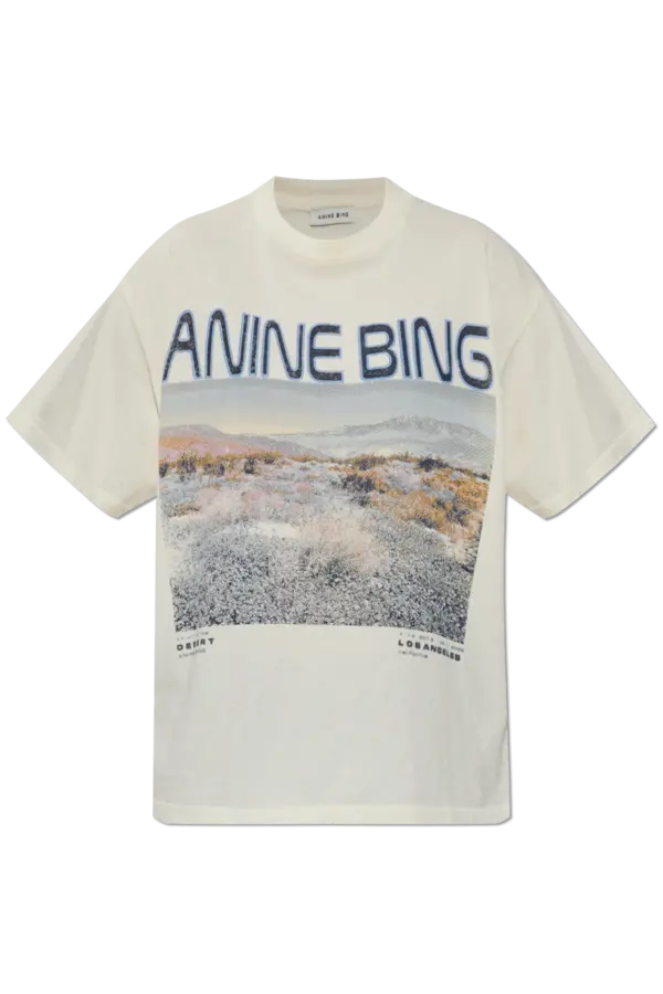 ANINE BING Cade T-shirt - Cream