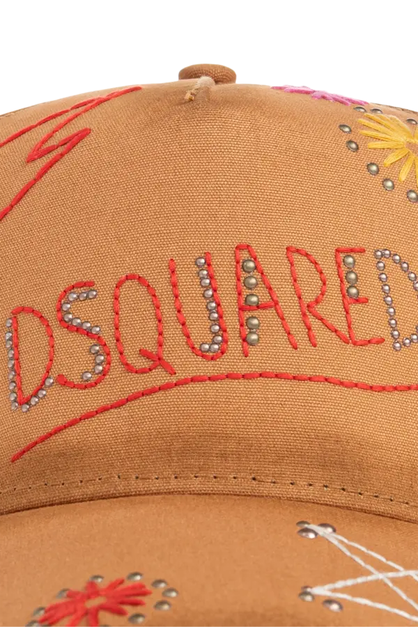 Dsquared2 Embroidered Baseball Cap - Brown