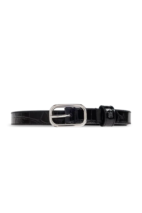 Amiri Leather Belt - Black