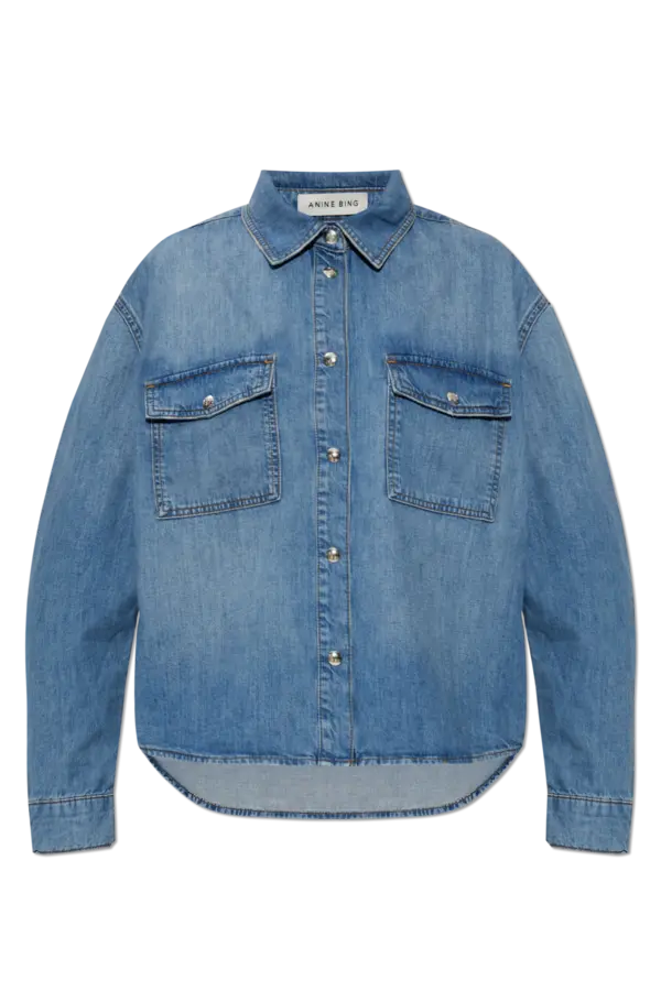 ANINE BING Paxton Denim Shirt - Blue