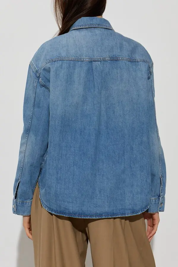 ANINE BING Paxton Denim Shirt - Blue