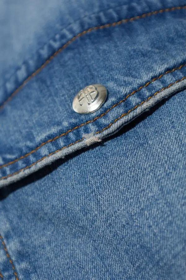 ANINE BING Paxton Denim Shirt - Blue