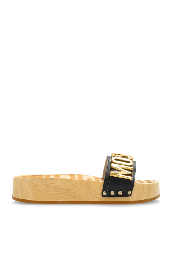 Moschino Platform Clogs - Black